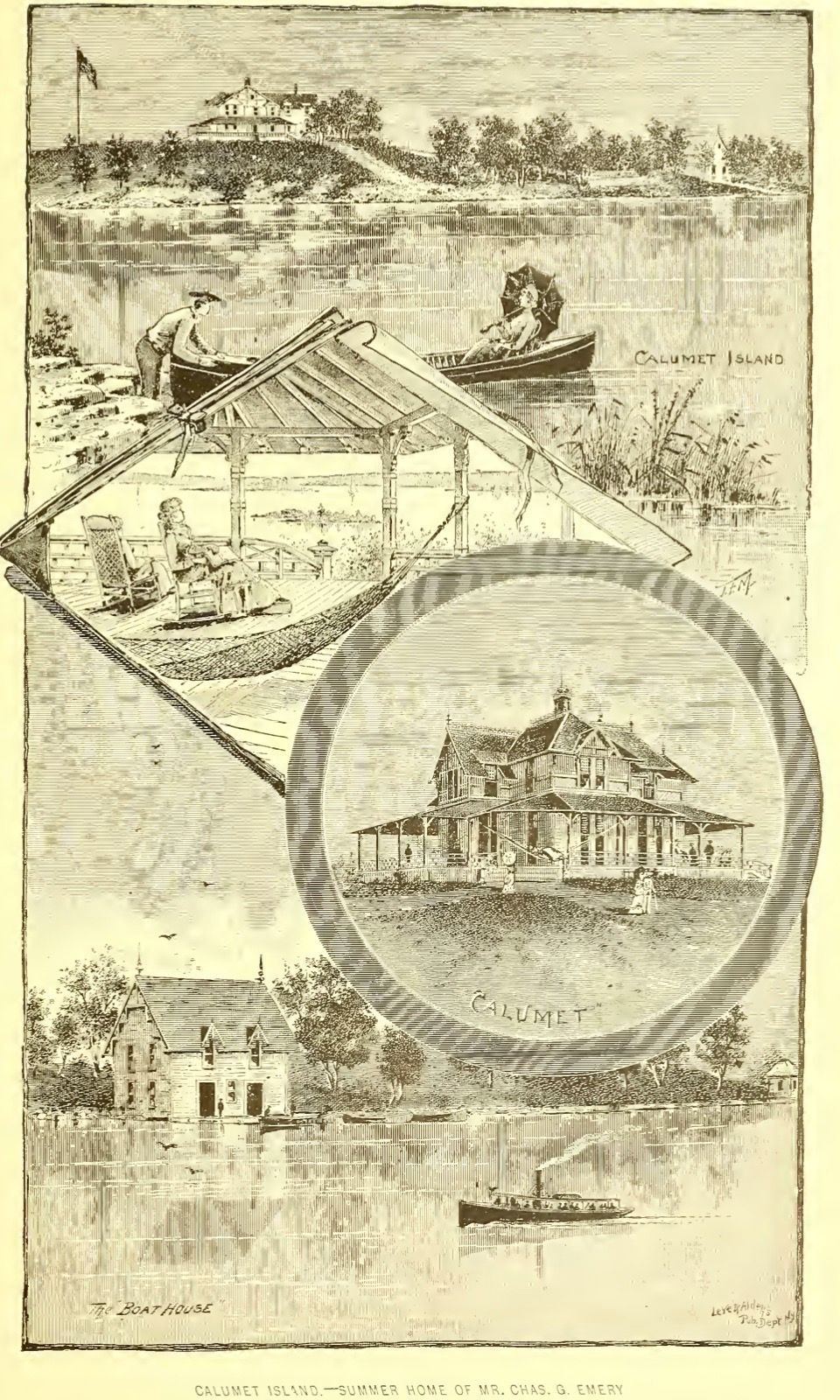 Emery Castle On Calumet Island - 1,000 Islands (1894 - 1956) - memoryln.net